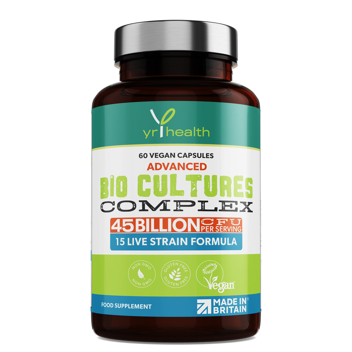 Advanced Bio Cultures Probiotic Complex - 60 Vegan Capsules — YrHealth Ltd